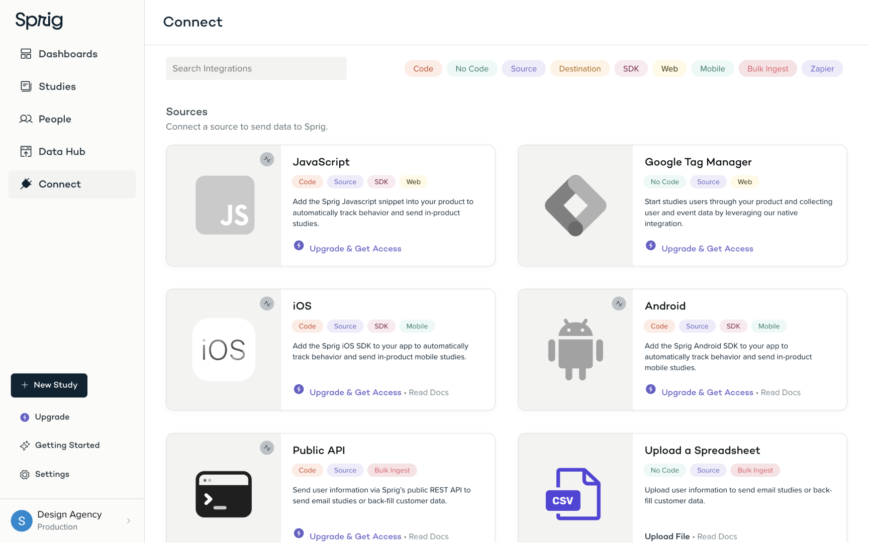 Sprig | UI, UX Design | SaaS | Application Design | saas ui
